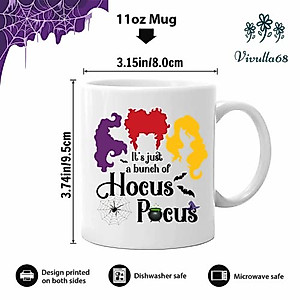 Vivulla68 Hocus Pocus Coffee Mug Hocus Pocus Mug, Hocus Pocus Decorations, Hocus Pocus Coffee Cup Halloween Mug, Hocus Pocus Gifts, Halloween Coffee Mug, Cauldron Mug, Sanderson Sisters Decor