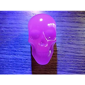 Purple Skull Cabinet Knobs/Drawer Knobs (Black Light Activated) (Set of 2)