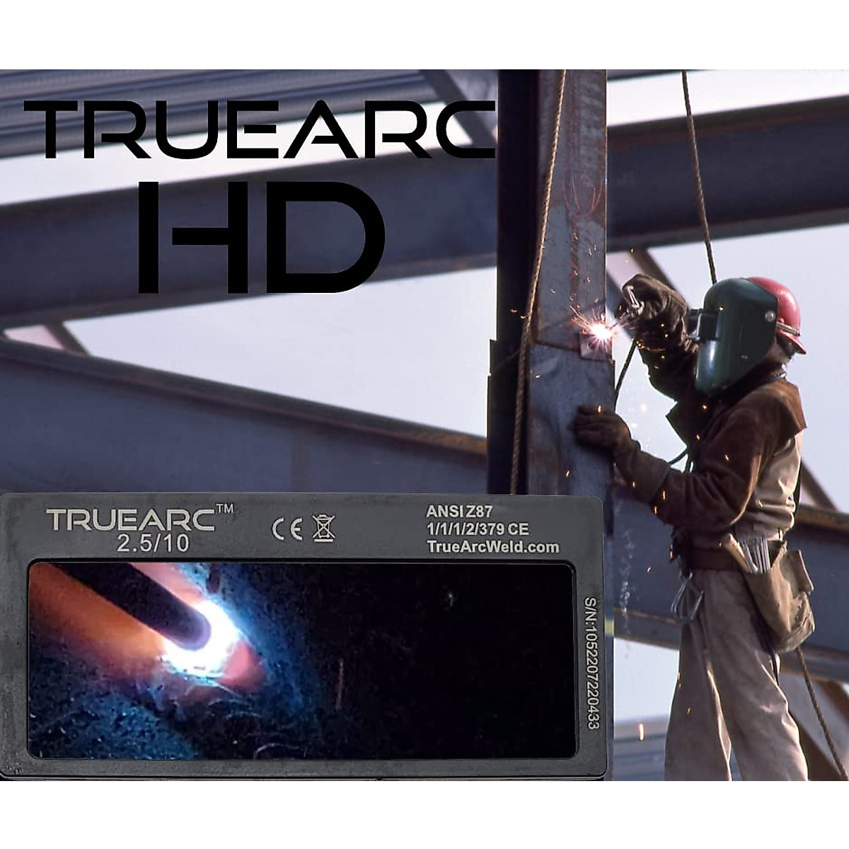 TrueArc HD Auto-Darkening Welding Lens – Replacement True Color Filter Welding Helmet Accessories – Fits most 2” X 4.25" Welding Hoods – Shade 9, 10 & 11