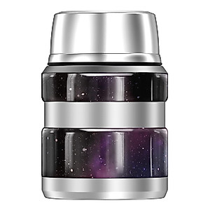 Nasa Nasa Logo Astronaut THERMOS STAINLESS KING Stainless Steel Food Jar with Folding Spoon, Vacuum insulated & Double Wall, 16oz
