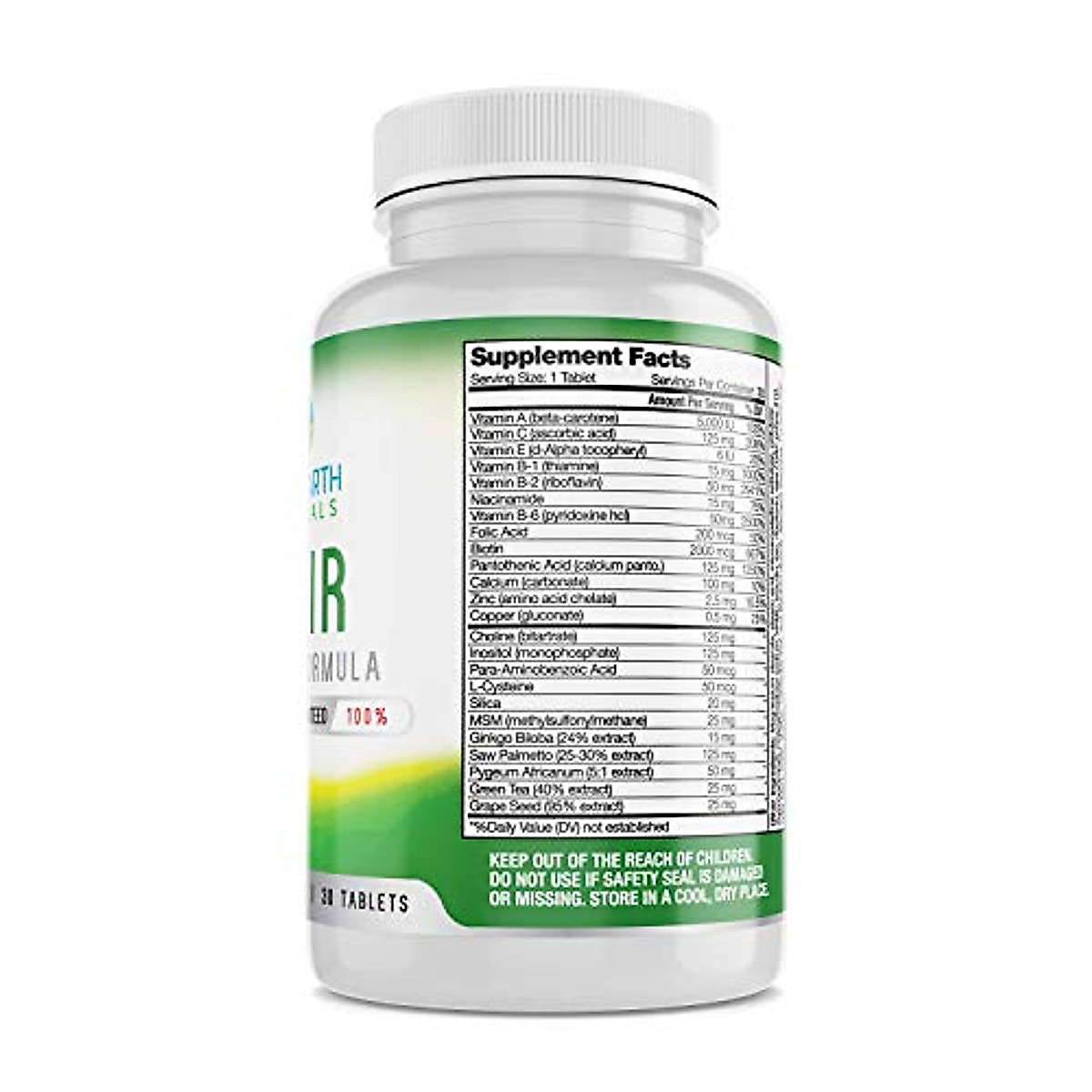 Hair Growth Vitamin Formula to Help Support Thick Full Strong Healthy Hair Follicles & Eyelashes! May Also Help With Hair Breakage Hair Loss Heat Damage for Men & Women