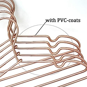 Koobay 12.6" Metal Wire Rose Gold Children Clothes Hangers,30PACK, Baby Coat Clothes Hangers Display Storage