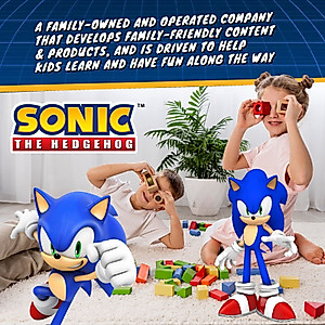 FirstTrends Sonic The Hedgehog Interactive Camera for Kids, Fun Rechargeable Camera for Children with Video, 4 x Zoom Camera, MP3 Player, Cool Games & More- SD Card Included- Aged 3+