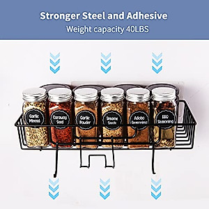 WOSOMOK Shower Caddy Rustproof Bathroom Organizer Shelf in Adhesive or Screws 2-Pack Stainless Steel No Drilling Shower Basket for Inside Shower & Kitchen Storage