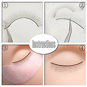 10 Pairs Practice Fake Lashes Waterproof False Eyelashes False Eyelashes Strips Ladies and Girls Black