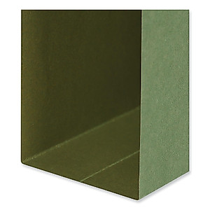 Universal UNV14153 1/5-Cut Tab Box Bottom Hanging File Folders - Legal Size, Standard Green (25/Box)