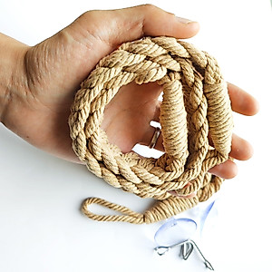 2 Pack 13.8" Hermit Crab Climbing Toys, Hanging Hermit Crab Rope Ladder, Hermit Crab Supplies, Reptile Vines Toys, Reptile Tank Terrarium Accessories, Habitat Decor for Leopard