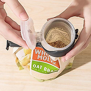 Mayata 4pcs/Set Multifunctional Snack Sealing Clip Food Tea Nut Bagged Food Moisture-Proof Discharge Spout Plastic Bag Clip Kitchen Tools