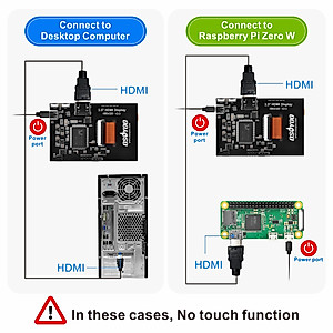 OSOYOO 3.5 inch HDMI LCD Touch Screen Monitor Display TFT 480 * 320 Pixel Resolution for Raspberry Pi 5 4 3 Model B B+ 2 with Stylus Pen