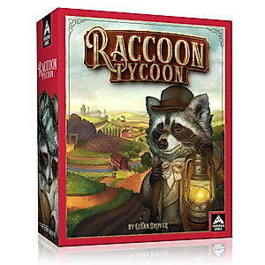 Raccoon Tycoon - Gateway Strategy Board Game for Adults and Family | Fast, Fun, Economic and Set-Collecting Competitive Game | 2-5 Players | Ages 8 and Up | 60-90 Minutes | by Forbidden Games
