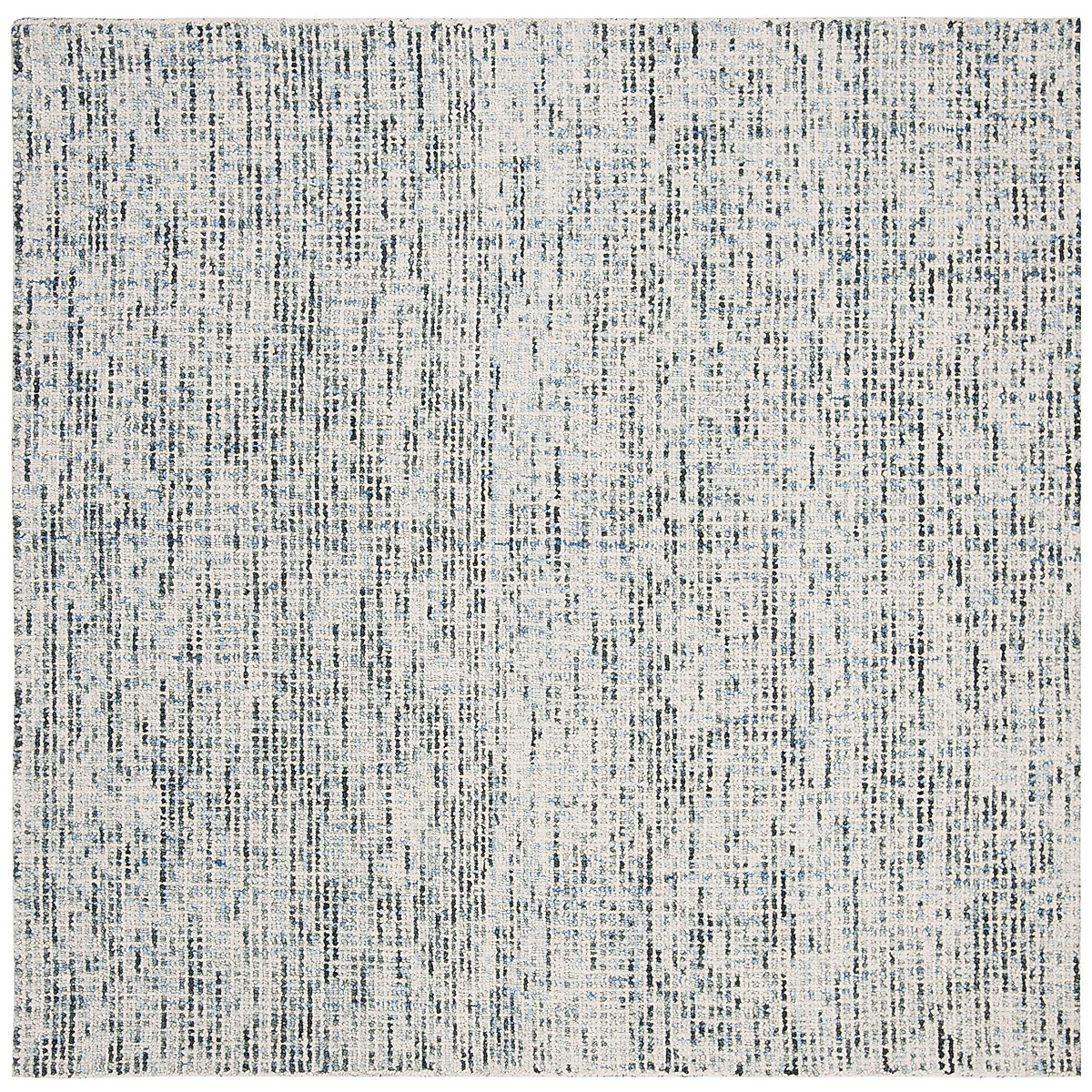 SAFAVIEH Abstract Collection 6' Square Blue / Charcoal ABT468B Handmade Premium Wool Area Rug