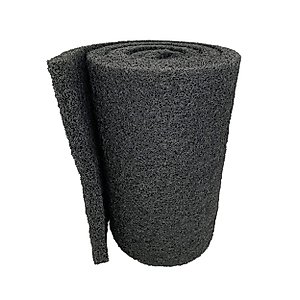 Aquatic Experts Classic Koi Pond Filter Pad COARSE – Black Bulk Roll Pond Filter Media, Rigid Ultra-Durable Latex Coated Fish Pond Filter Material US, (3/4" - 1" x 12" x 72")
