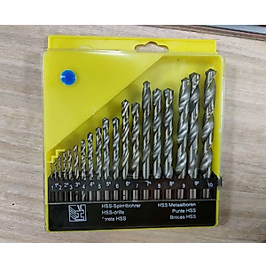 Quluxe 1.0 to 10mm Cobalt Steel Twist Drill Bits Heat Resistant Metal Drill Bits for Wood, Aluminum, Plastic, Iron Sheet (Set of 19 Pcs)