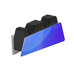 PlayVital Chrome Purple Blue Glossy Full Set Skin Decal for ps5 Console Disc Edition, Sticker for ps5 Vinyl Decal Cover for ps5 Controller & Charging Station & Headset & Media Remote