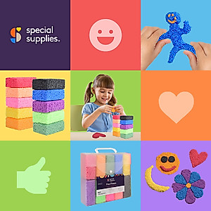 Special Supplies Fun Foam Modeling Foam Beads Play Kit, Children’s Educational Clay for Arts Crafts Kindergarten, Preschool Kids Toys Develop Creativity, Motor Skills (10)