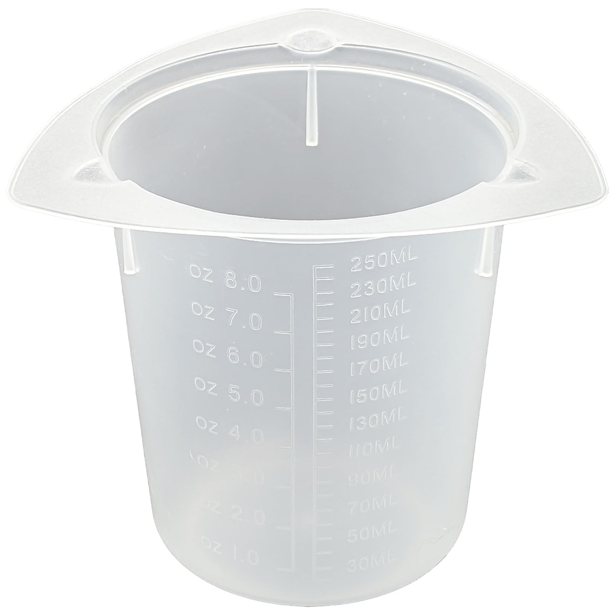 250 mL Polypropylene Tri-Pour Beaker with Special No Spill Pour Spout