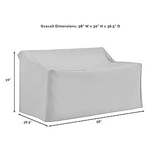 Crosley Furniture Patio Furniture Covers, Waterproof 4-Piece Cover Set for Outdoor Chairs, Loveseat, Table, Tan