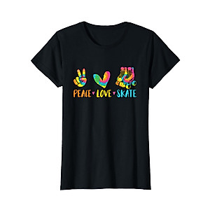 Roller Skating Peace Love Roller Skate T-Shirt