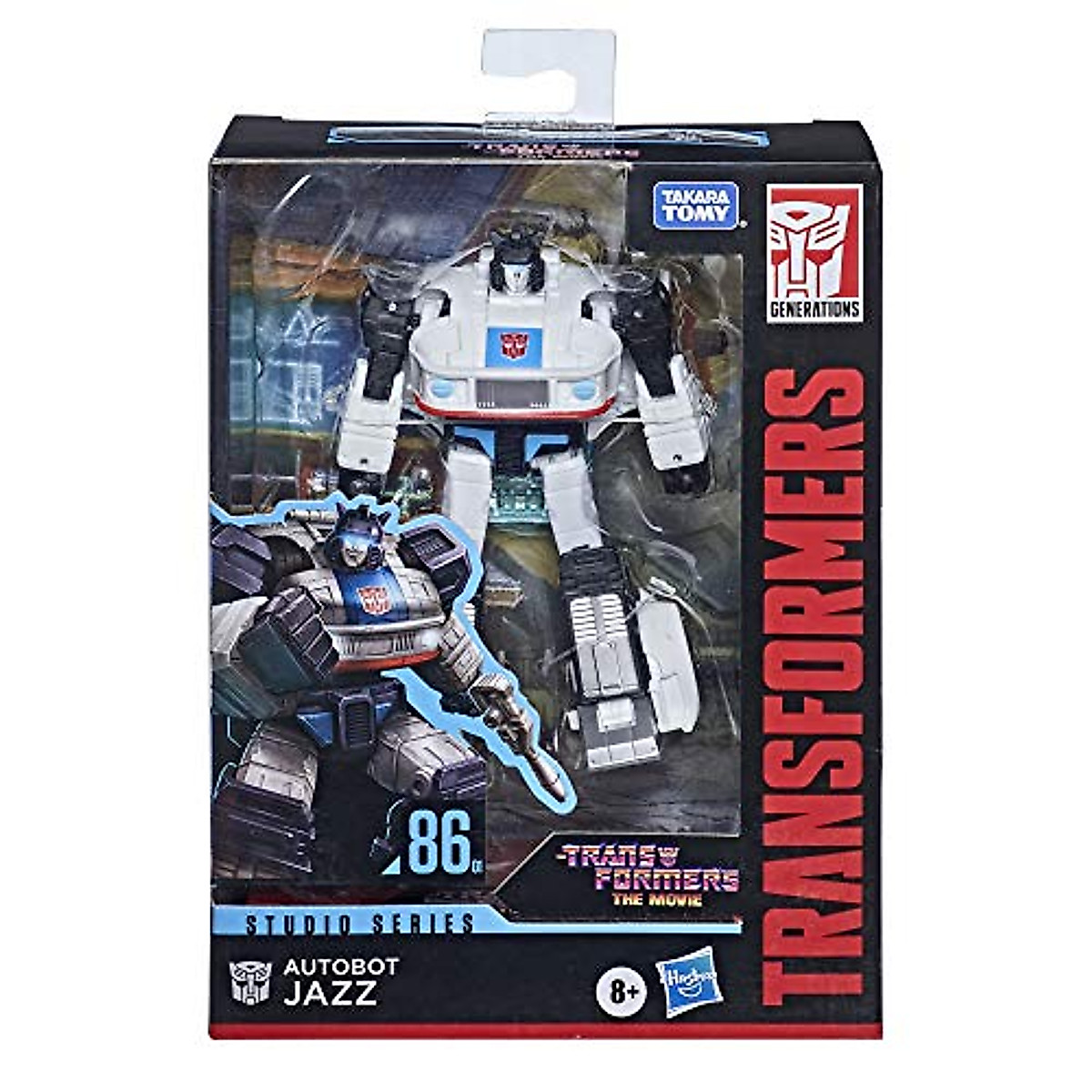 Transformers Toys Studio Series 86-01 Deluxe Class The The Movie 1986 Autobot Jazz Action Figure - Ages 8 and Up, 4.5-inch