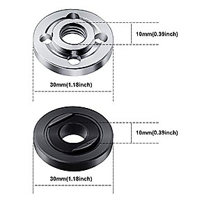 100mm Angle Grinder Replacement Parts - Angle Grinder Spanner wrench, Grinder Inner Flange Nut & Grinder Outer Flange Nut Compatible with Makita