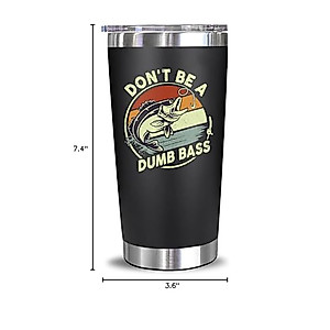 NewEleven Christmas Gifts For Dad From Daughter Son - Fishing Gifts For Men, Dad, Cup Gifts For Fisherman, Father - Birthday Gifts For Dad, Men, Husband - 20 Oz Tumbler
