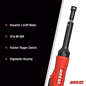 AIRCAT Pneumatic Tools 6270: 1 HP Composite Extended Straight Die Grinder 20,000 RPM