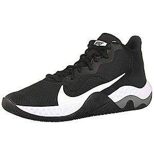 Nike Renew Elevate Mens Basketball Trainers CK2669 Sneakers Shoes (UK 11 US 12 EU 46, Black White Smoke Grey 001)