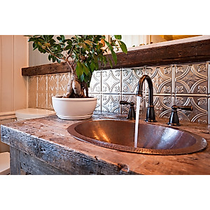 Tool Bench Hardware Gray Tin Self-Adhesive Wall Tiles (Pack of 10), 12 inch x 12 inch