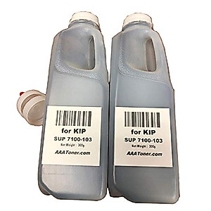 AAA Toner Refill Kit for KIP 7100 Toner KIP 7100, SUP7100-103 (300g x 2) (Black, 2-Pack)