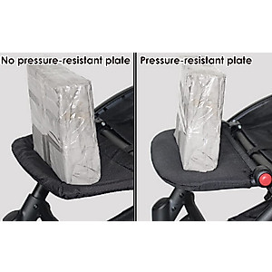 Stroller Footrest, Baby Stroller 21cm Extension Footrest Pram Foot Extension Footrest Household Accessory(Black)