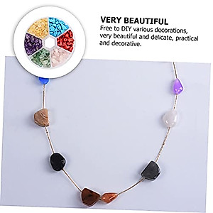 Veemoon 1 Box DIY Accessories Crystal Chips Ear Peircing Kit Mini Chips DIY Jewelry Beads Gemstone Chips DIY Anklet Beads DIY Jewelry Supplies DIY Making Beads Decorative Beads Accessories