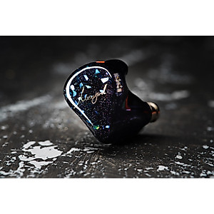 Linsoul Xenns Mangird Tea2 6BA + 1DD Hybrid IEM in-Ear Earphone with Hand-Created Faceplate, Detachable 2pin 6N OCC Cable for Audiophiles Musician(4.4mm, Mangird Tea2)