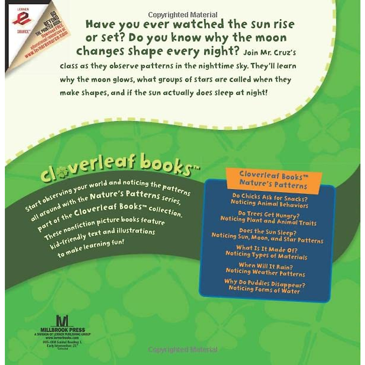 Does the Sun Sleep?: Noticing Sun, Moon, and Star Patterns (Cloverleaf Books ™ ― Nature's Patterns)