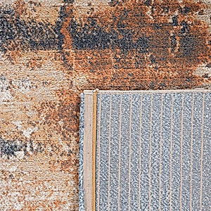 Paco Home Abstract Area Rug for Living-Room Modern Design in Cream Brown Blue, Size: 2'8" x 4'11"