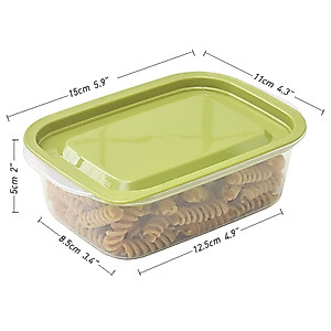 Cozihom Food Storage Containers with Lids, BPA-Free Meal Prep Storage Box, Reusable, Stackable, with Lids and Steam Vent, Microwave & Dishwasher Safe, 13Oz/400ml, Set of 5