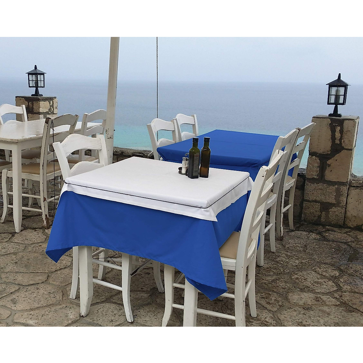 YLZYAA Tablecloth - 54 x 54 Inch -Royal Blue-Square Polyester Table Cloth, Wrinkle,Stain Resistant - Great for Buffet Table, Parties, Holiday Dinner & More
