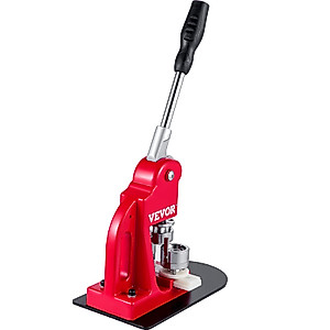 Mophorn Button Maker Machine 1 Inch Button Badge Maker 25mm Punch Press Machine with 500 Pcs Circle Button Parts and Circle Cutter