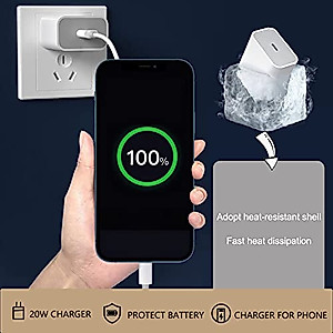 20W Charger Replacement for Samsung Galaxy A52 A42 A32 A03S A01 Phone AC Adapter with 6.6Ft Charging Cable Power Cord