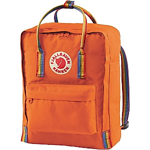 FJALLRAVEN Women's Luggage, Blue (Burnt Orange-Rainbow Pattern), One Size