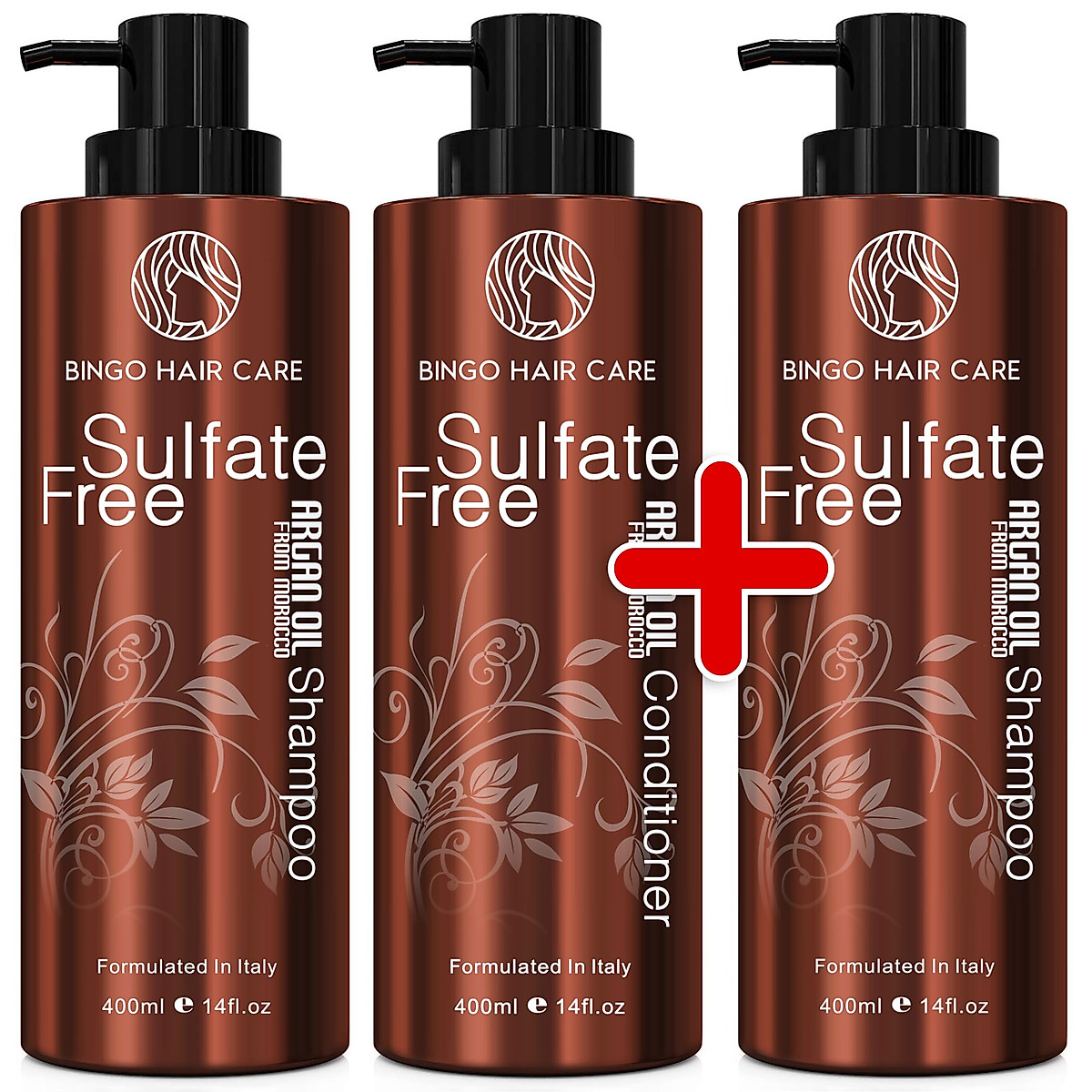 BINGO HAIR CARE Moroccan Argan Oil Shampoo and Conditioner Set