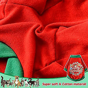Christmas Dog Shirt Pet Dog Clothes for Small Dogs Boy Girl Holiday Chihuahua Yorkie Dog Outfit Apparel Xmas Puppy Clothing Cat Shirts for Cats Only Costume 2 Pack (X-Small, Shirt)