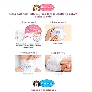 Pull Up Pants Size Medium (11-20 lbs) 58 Counts – Merries Pants Bundle with Americas Toys Wipes – Japanese Diaper Pants Safe Materials, Indicator Prevents Leakage, Soft for Tummy – Packaging May Vary