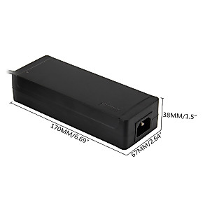 BINZET AC to DC 12V 10A 120W Power Supply Adapter Converter Regulator, 5.5mm x 2.1mm DC Plug, 12Volt 10Amp Wall Power Plug for DC12V 5050 5630 Flexible LED Strip Lights