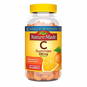 Nature Made Adult Gummies 200 CT Vitamin C Dietary Supplement, Orange
