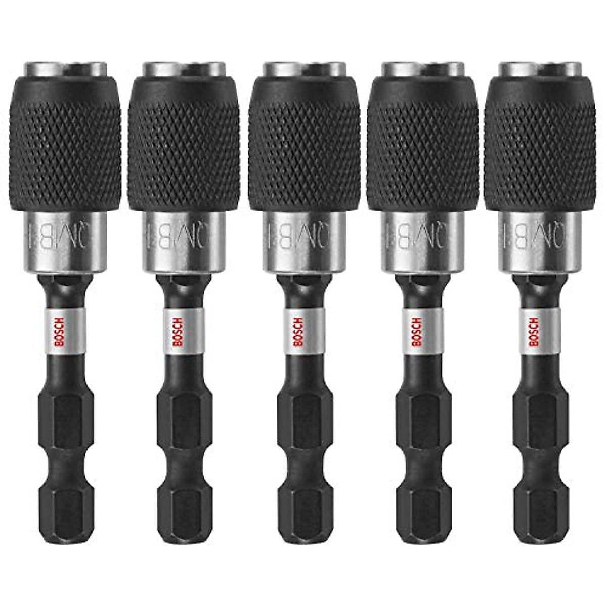BOSCH ITBHQC201B 5-Pack 2 In. Impact Tough Quick Change Bit Holders
