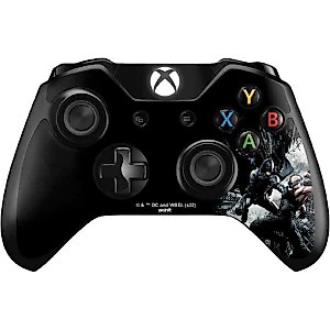 Skinit Decal Gaming Skin Compatible with Xbox One Controller - Officially Licensed Warner Bros Batman and Bane Fighting Design
