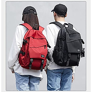 Sqodok Backpack for School Backpacks for Girls Black Bookbag for Women Men Teen College Shool Bag for Middle School High School Cute Casual Daypack Aesthetic Rucksack Back Pack for Travel