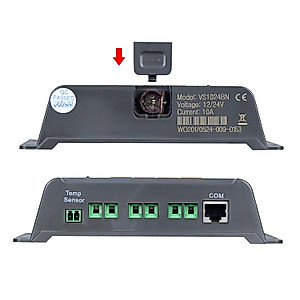 EPEVER 10a Charge Controller 12V/24V Auto Work， ViewStart Series PWM Solar Panel Solar Charge Controller, Common Negative Grounding VS1024BN