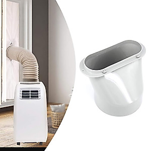 Connector for Connecting Window Sealing Plate with Oval Vent and Air-Conditioning Exhaust Hose with Dia 5.9'', Air Conditioner Exhaust Hose Adapter,Portable Exhaust Hose Tube Connector