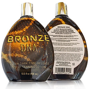 Bronze DNA Natural Sunless Self Tanner Lotion – Sunless Self Tanner for Women and Men – The Gradual Self Tanner for Light, Medium & Dark Tans – XL 13.5 Oz Bottle - Physics Color